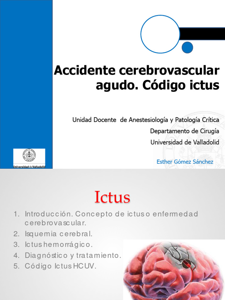 Accidente Cerebrovascular Agudo. Código Ictus | Descargar gratis PDF ...