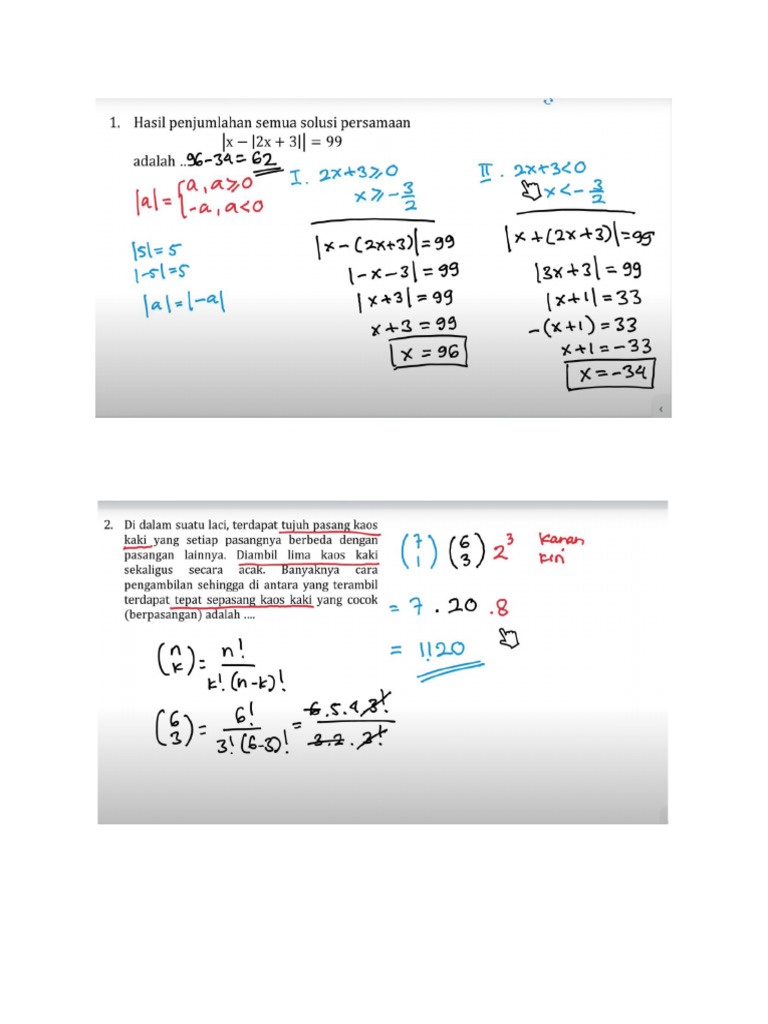 Latihan Soal OSN MTK | PDF
