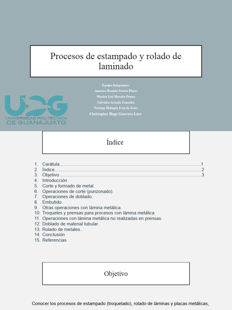 Procesos de Estampado y Rolado de Metales | PDF | Metalurgia | Procesos ...
