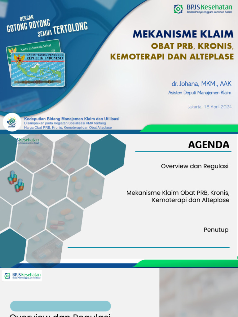 Materi BPJS Mekanisme Klaim Obat PRB, Kronis, Kemoterapi dan Alteplase ...