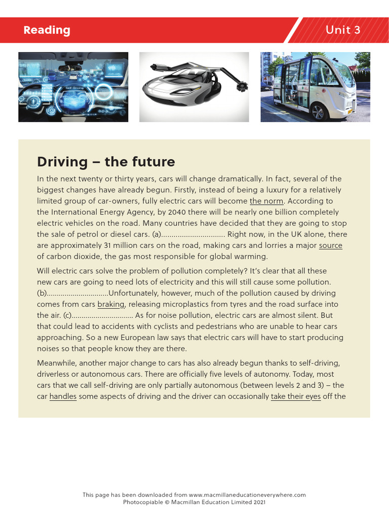 B2_U3_Accessible_Reading | PDF | Car | Electric Car