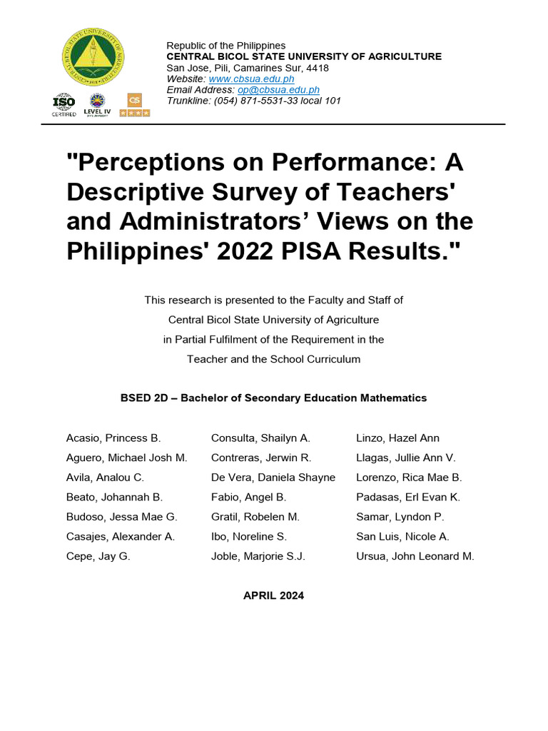 Assessment-2 Pisa Educ-9 | PDF | Programme For International Student ...