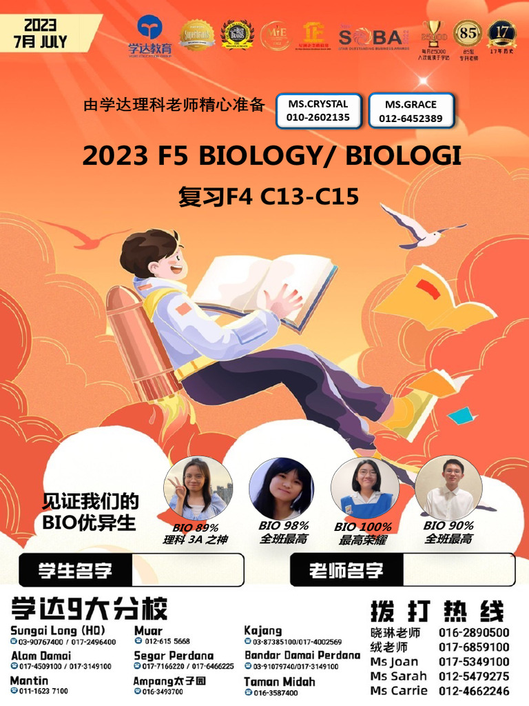 F5 BIO (RF4 C13-15) Student | PDF