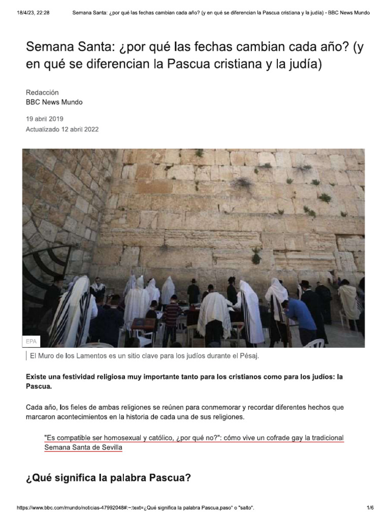 que significa Pascua bbc | PDF