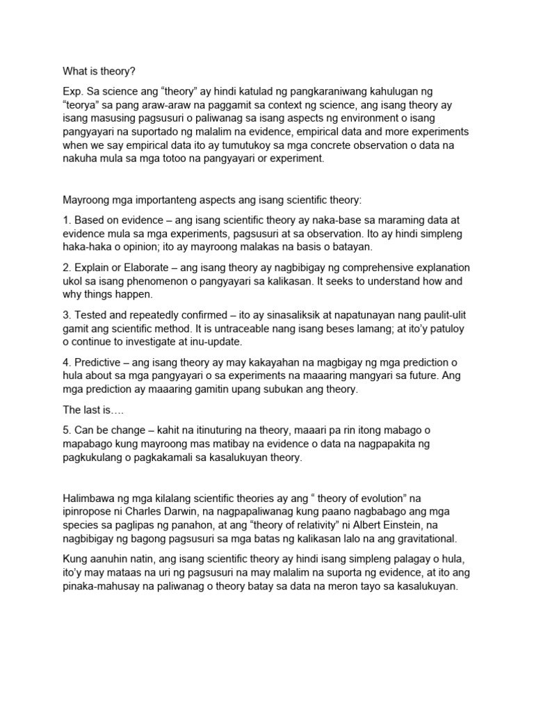 ENTREP - What Is Theory | PDF | Entrepreneurship | Economics