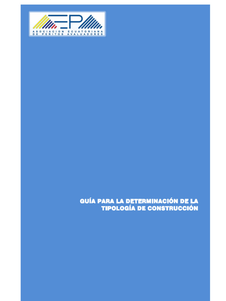 Guia para Determinacion de Tipologia Constructiva | PDF