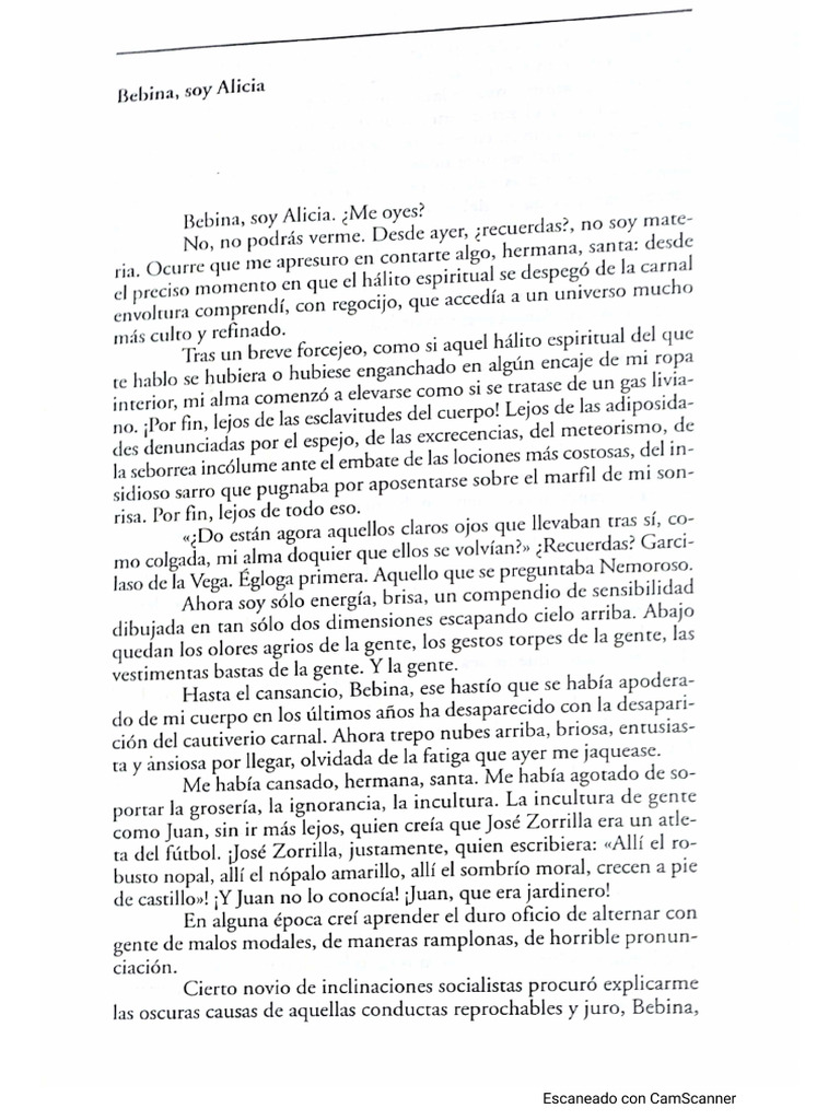 Bebina, Soy Alicia - R. Fontanarrosa | PDF