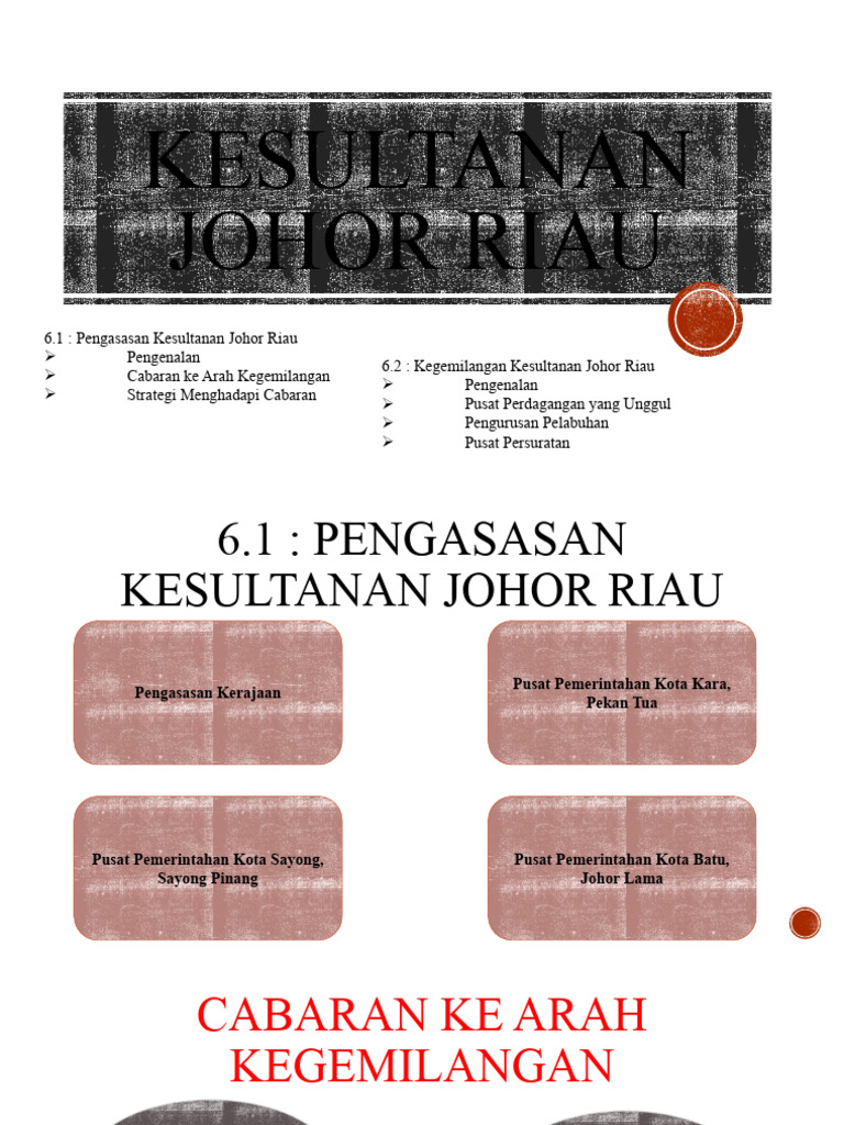 Kesultanan Johor Riau | PDF