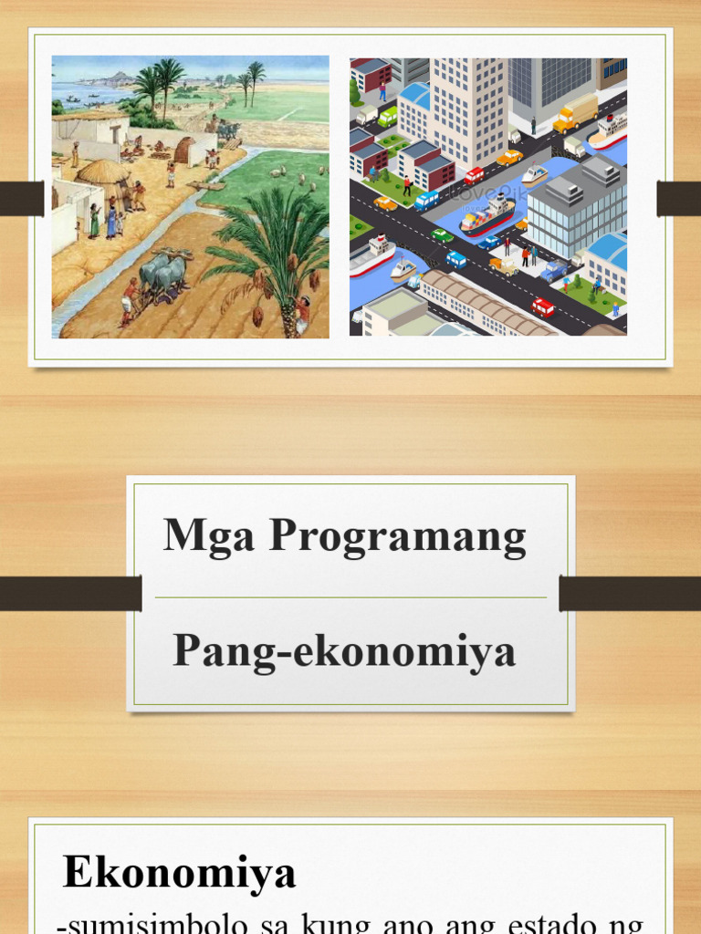 Programang Pang-Ekonomiya | PDF