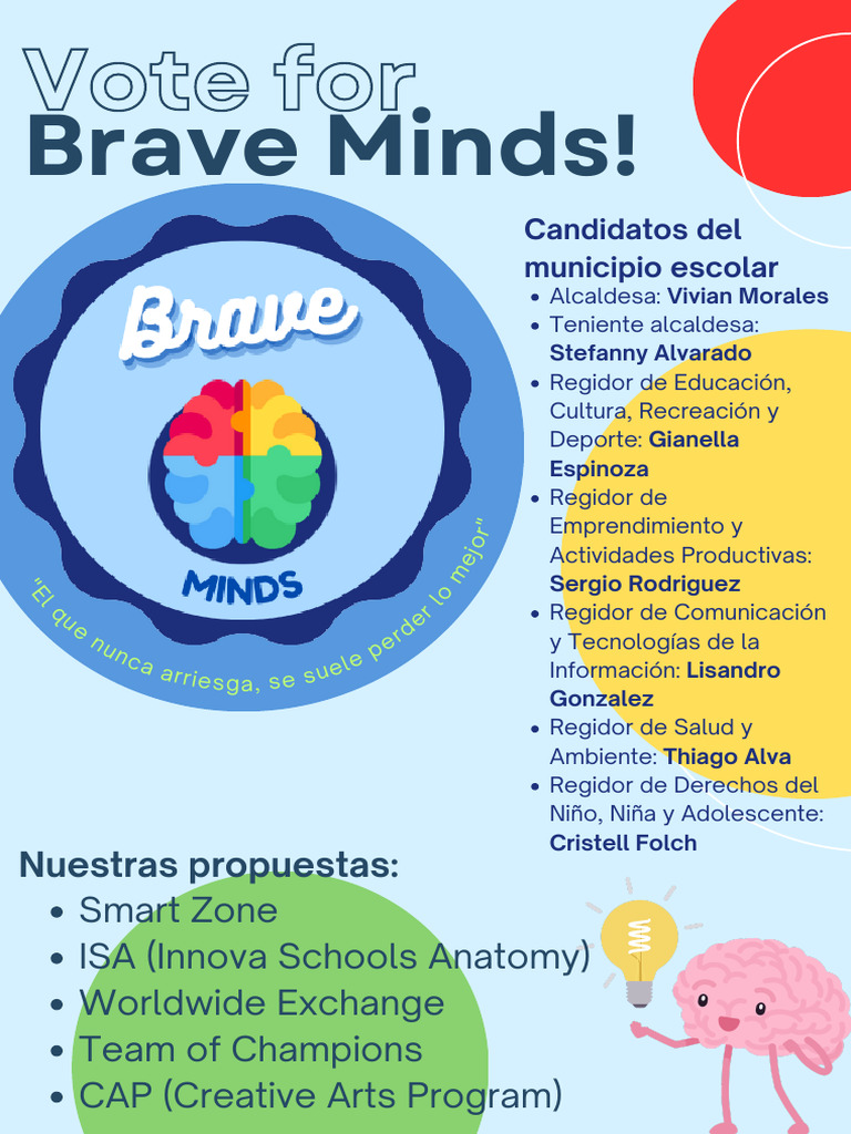 Brave Minds - Folleto | PDF
