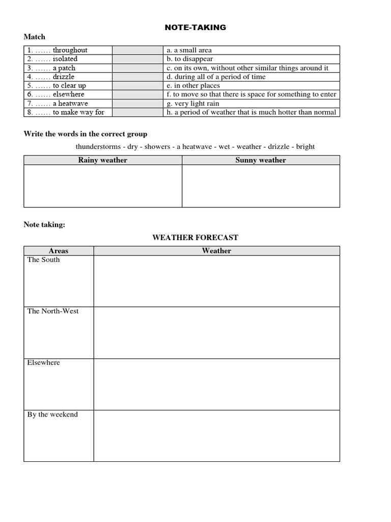 Note-taking_Weather | PDF