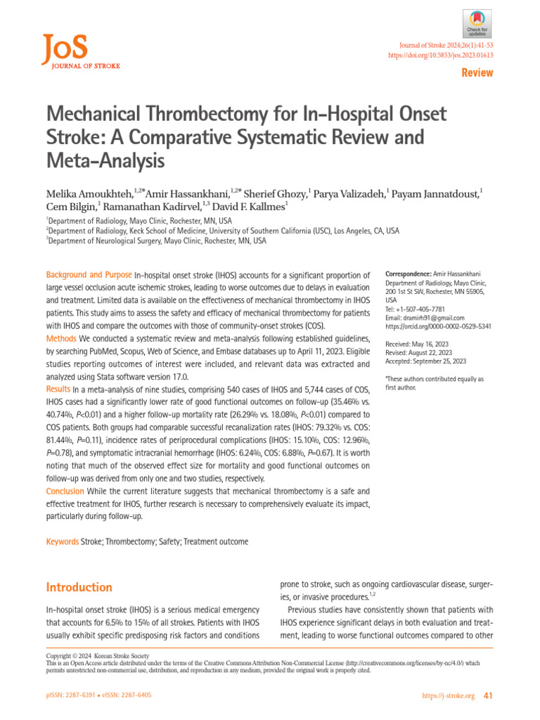Trombektomi | PDF | Stroke | Meta Analysis