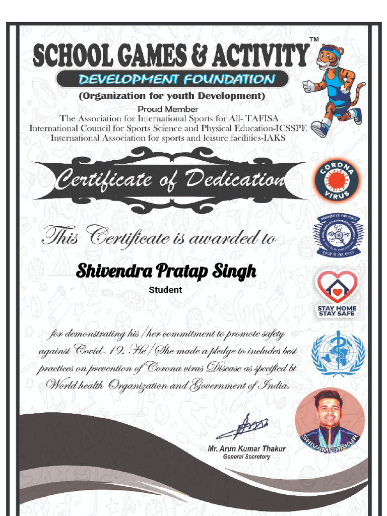 Pledge Certificate | PDF