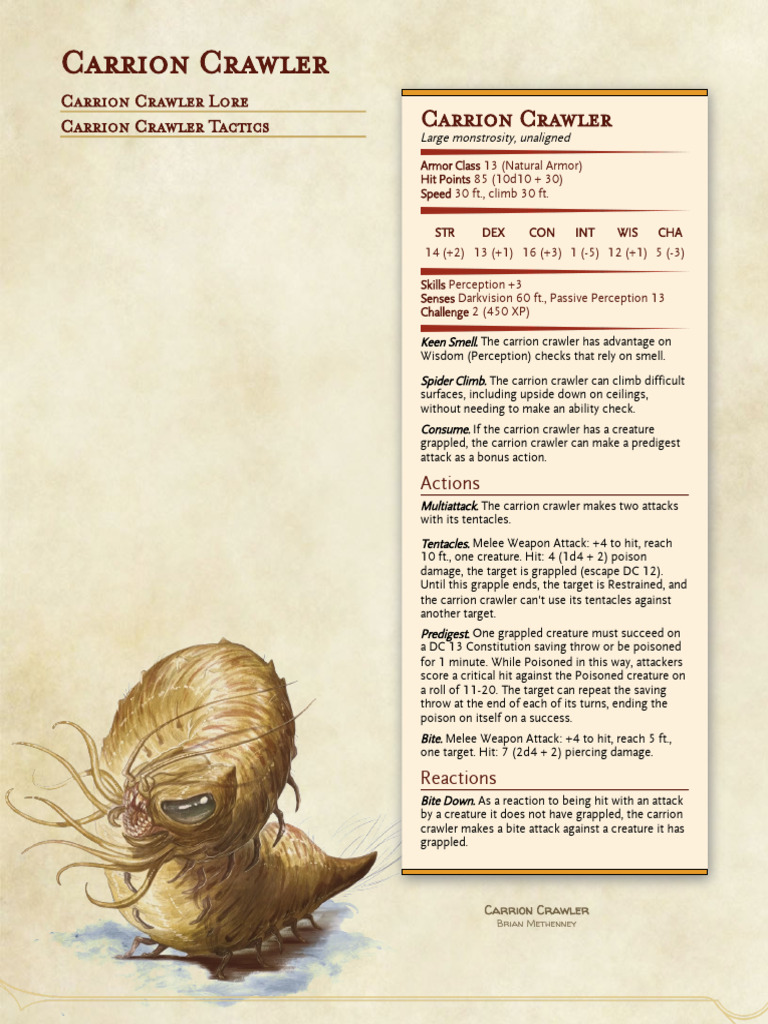 Carrion Crawler - The Homebrewery | PDF | Role Playing Games