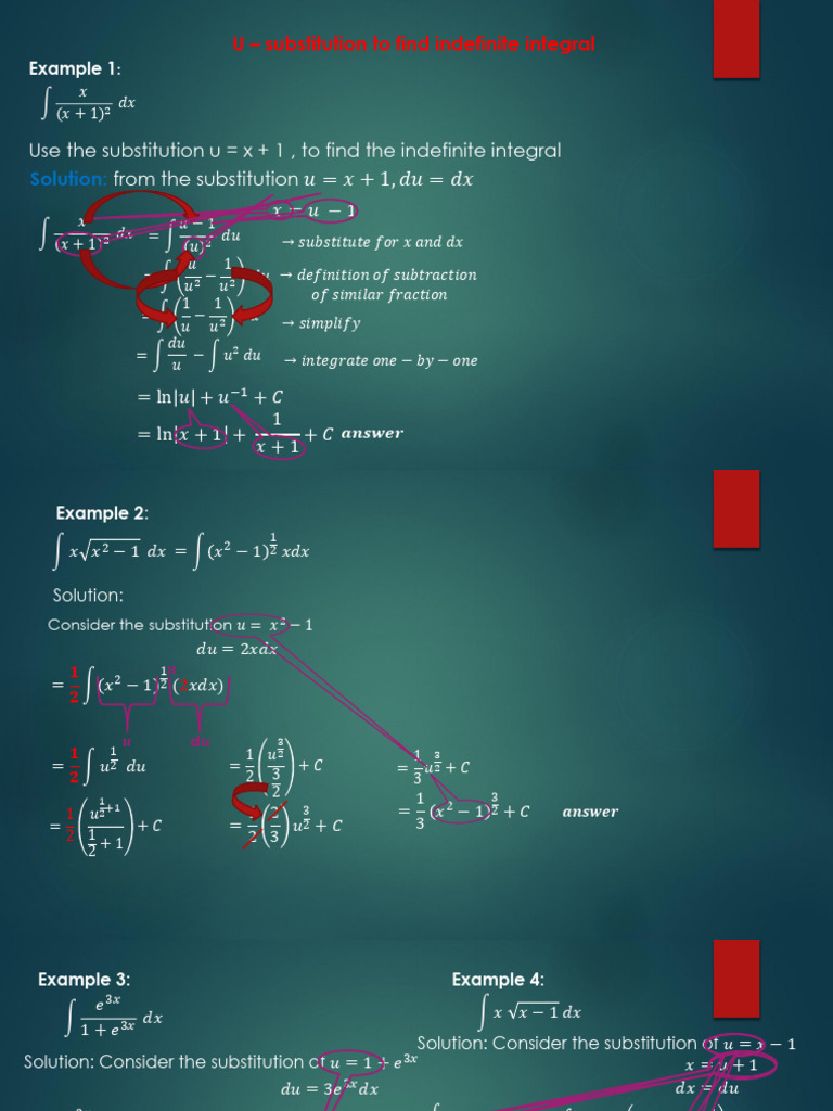 Module 5: Three Types of Substitution | PDF | Integral | Applied ...