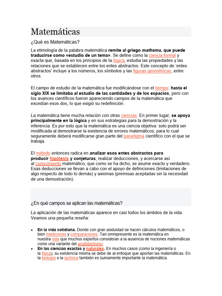 Matemáticas | PDF | Matemáticas | Números