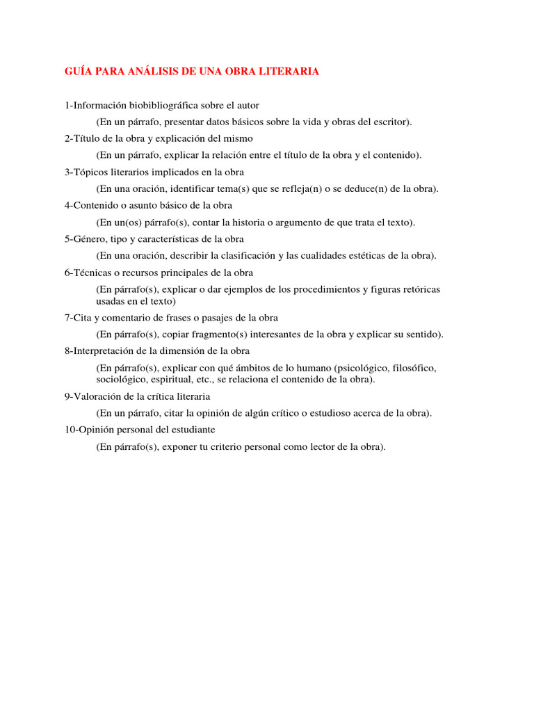 Guía Completa para Análisis Literario | PDF | Poesía | Sílaba