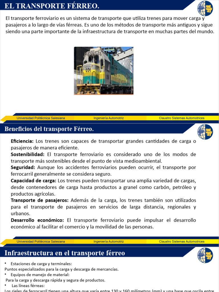 transporte ferroviario.. | PDF | Transporte ferroviario | Transporte