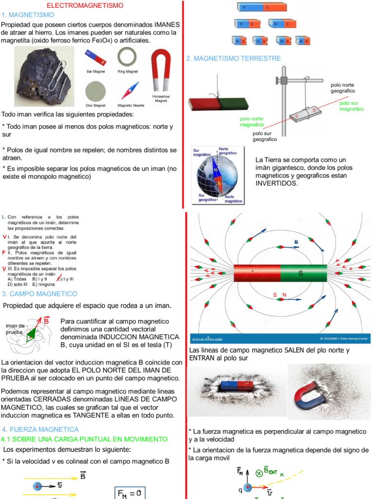 Electromagnetismo I | PDF | Campo magnético | Imán