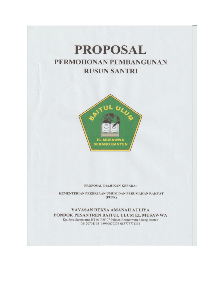 Scan Proposal Rusun | PDF