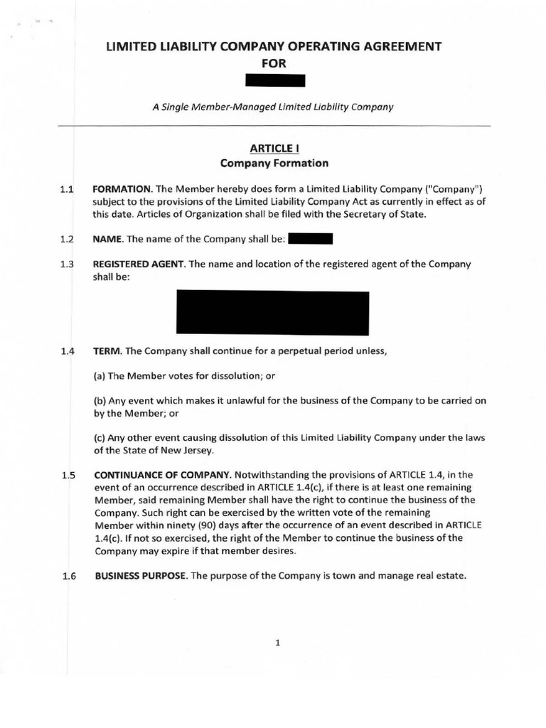 Guilalas - Limited Liability Company Operating Agreement | PDF ...