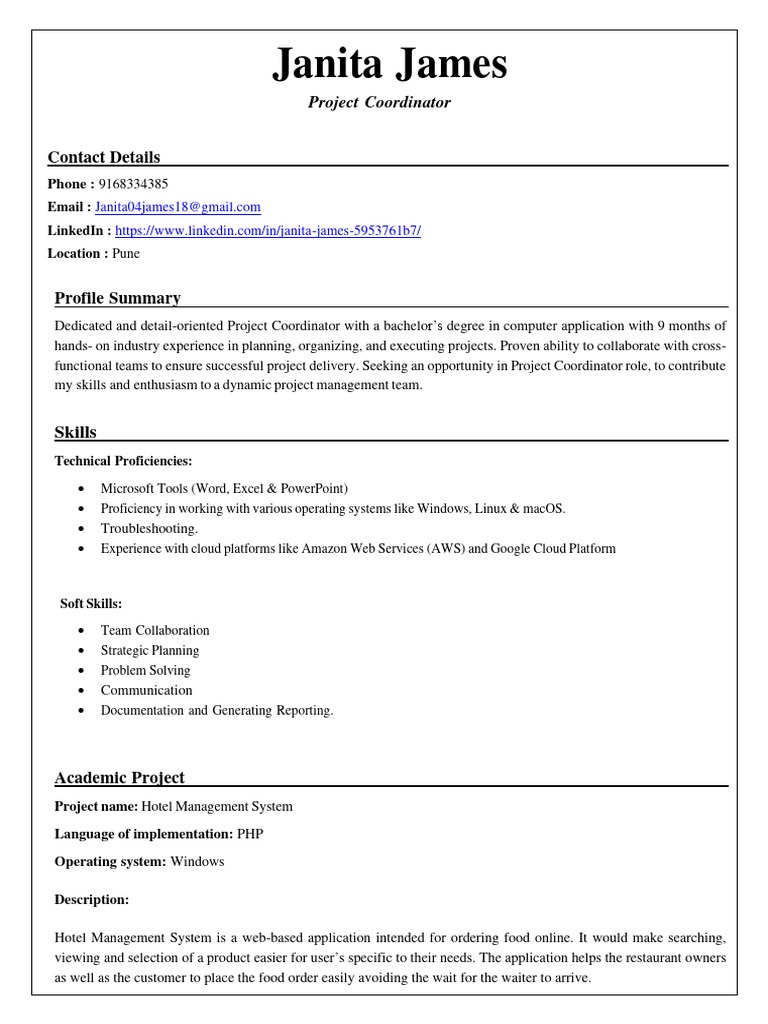 Janita James | PDF | Cloud Computing | Operating System