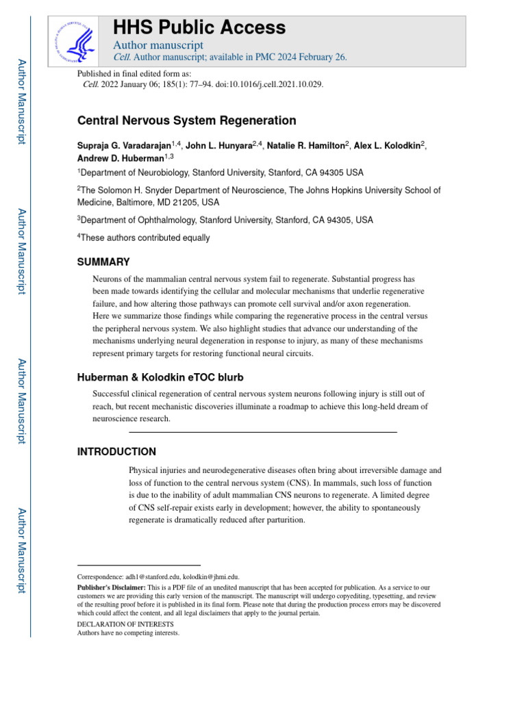 Nihms 1753629 | PDF | Axon | Neuron