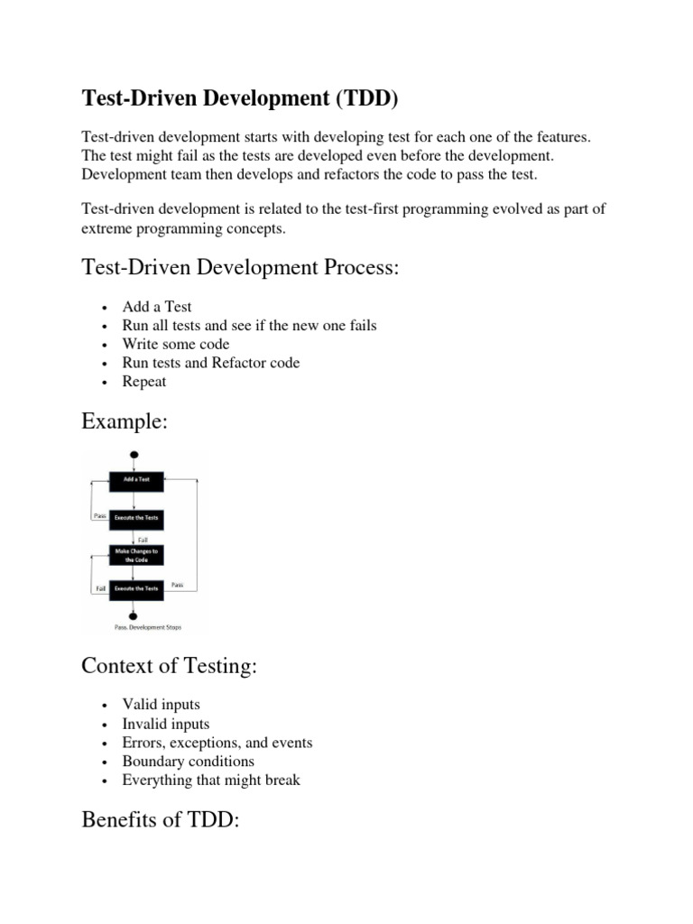 Test-Driven Development Process | Download Free PDF | Software Testing ...
