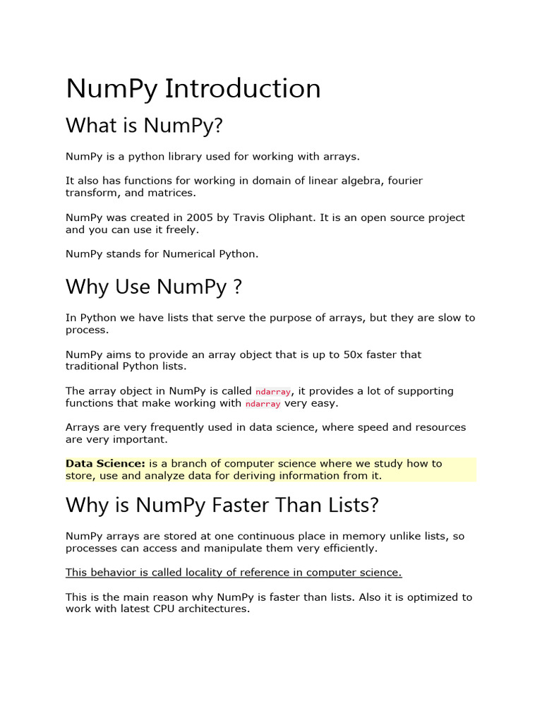 Num Py | PDF | Data Type | Boolean Data Type