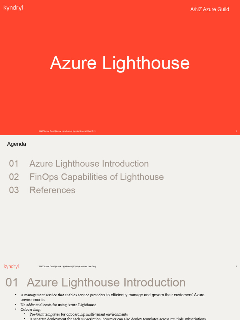 Azure Lighthouse | PDF | Cost Accounting | Cloud Computing