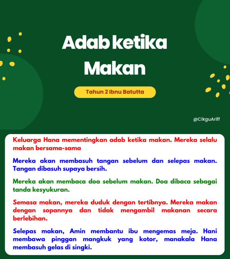 Adab Ketika Makan | PDF