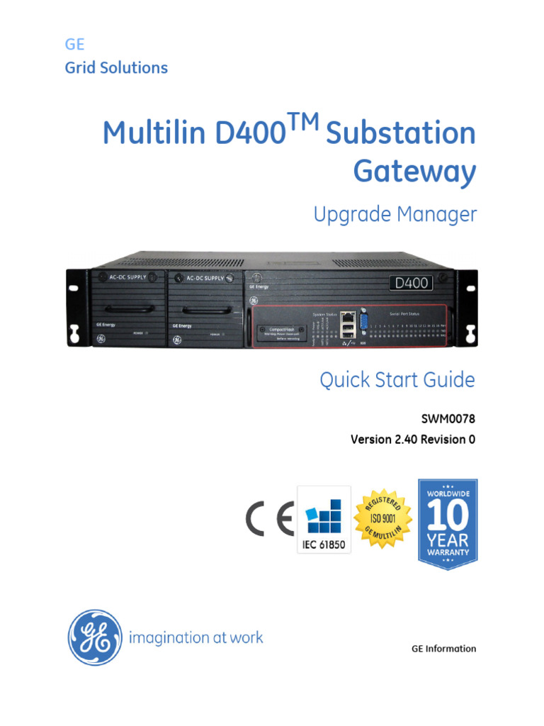 D400 Upgrade - Quick Start Guide SWM0078 V240 R0 | PDF | Bios | Secure ...