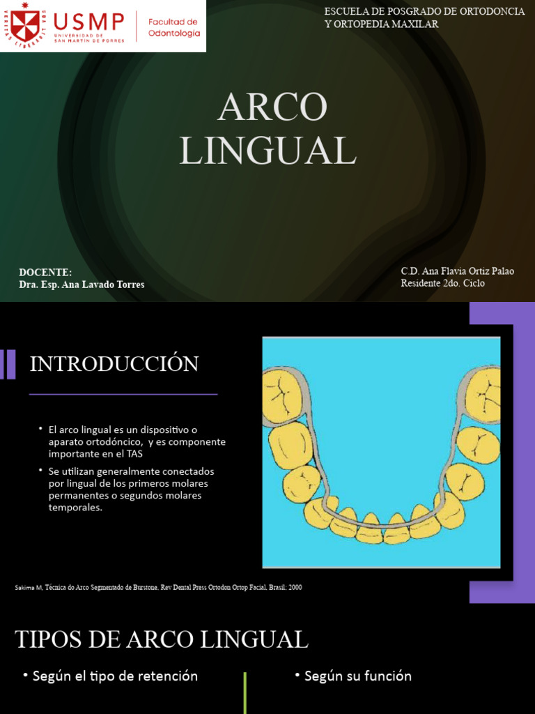 Arco Lingual | PDF | Ortodoncia | Odontología
