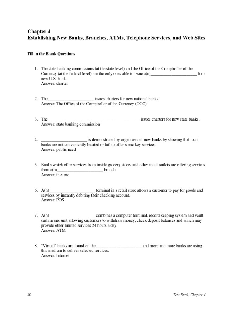 Chap 004 | PDF | Banks | Automated Teller Machine