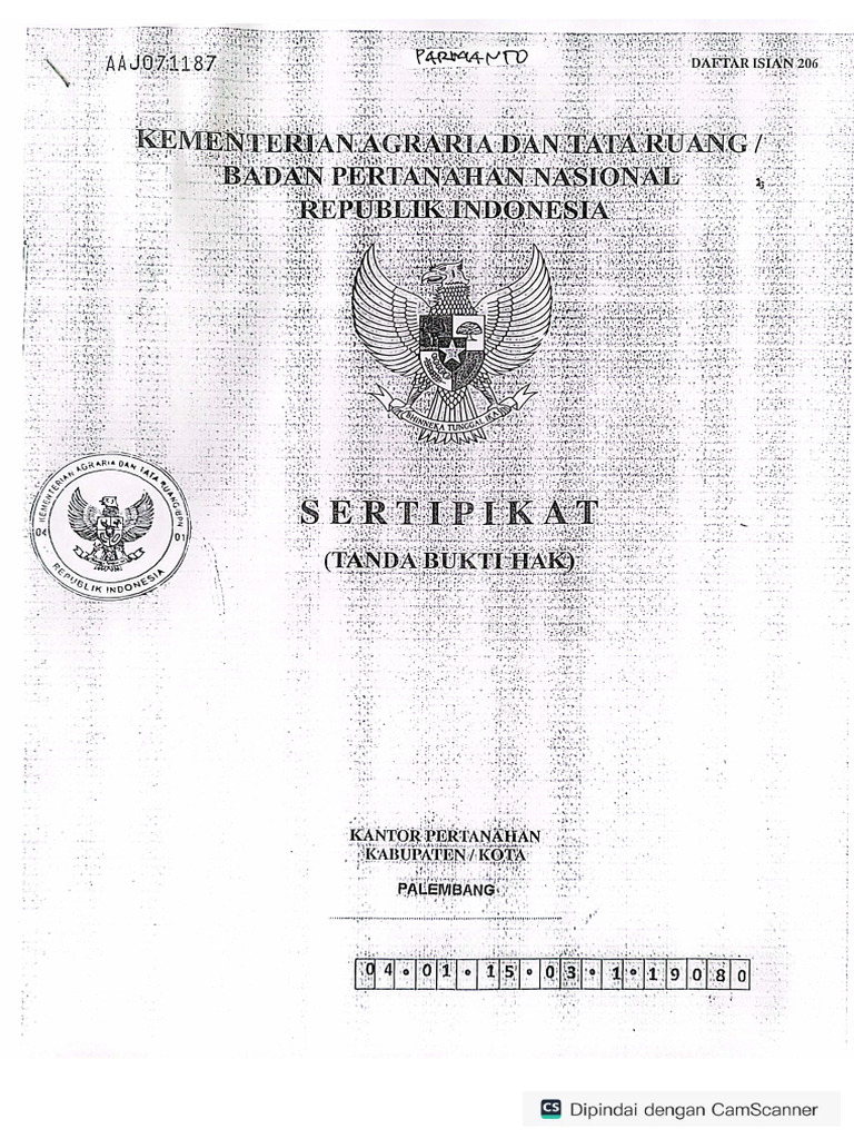 Luas Tanah 1.867 M Samping BKL 2 Tanah Kosong | PDF