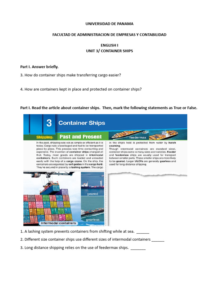 Understanding Container Ships and Cargo | PDF | Crane (Machine) | Ships