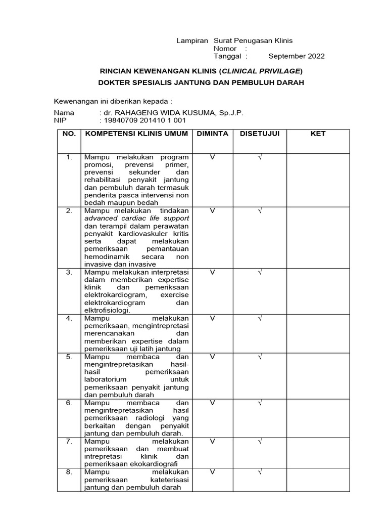 SPK DAN RKK DR Rahageng | PDF
