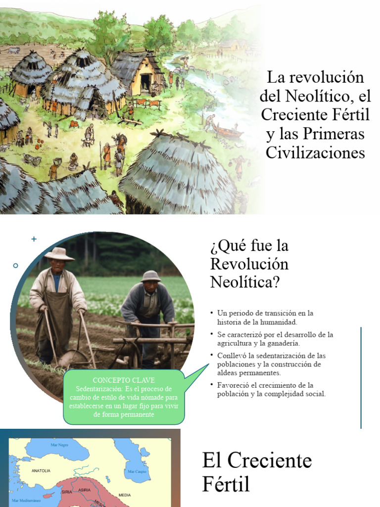 Revolución Neolítica, Creciente Fértil y Primeras Civilizaciones | PDF ...