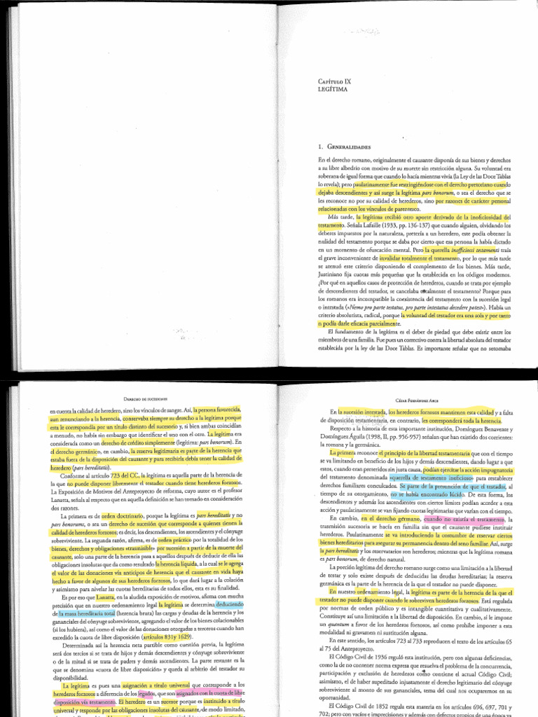 Lecturas Tercera Semana (Curso de Derecho de Sucesiones) | PDF Lecturas Tercera Semana (Curso de Derecho de Sucesiones) | PDF