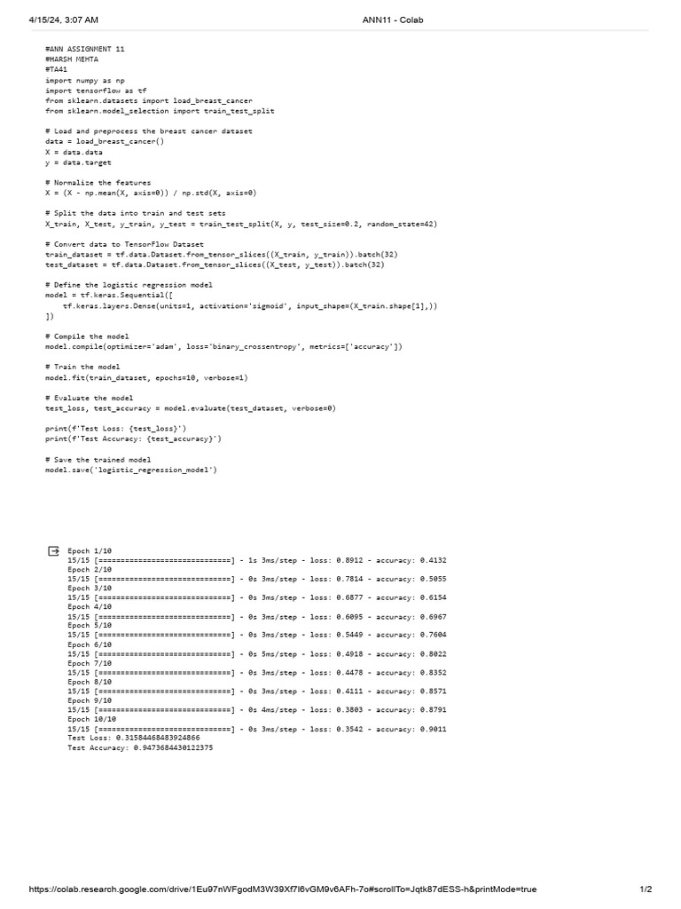 ANN11 - Colab | PDF | Computer Science | Algorithms