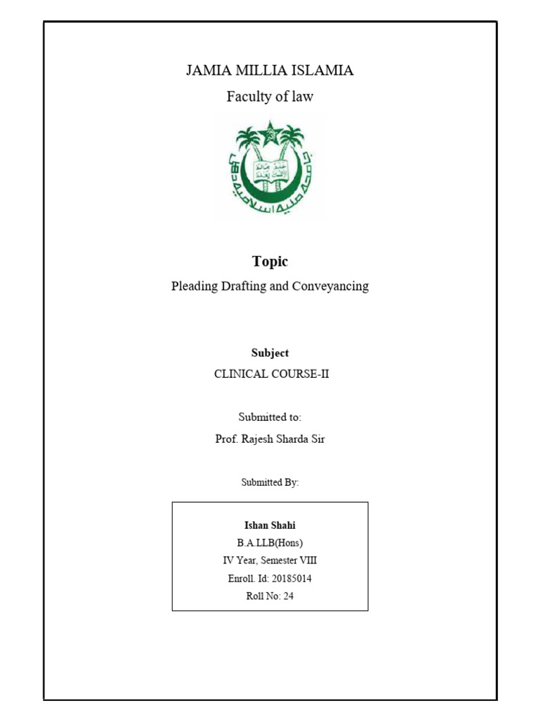 Ishan Shahi Clinical II Assignment_compressed-compressed (2) | PDF | Deed | Property Law