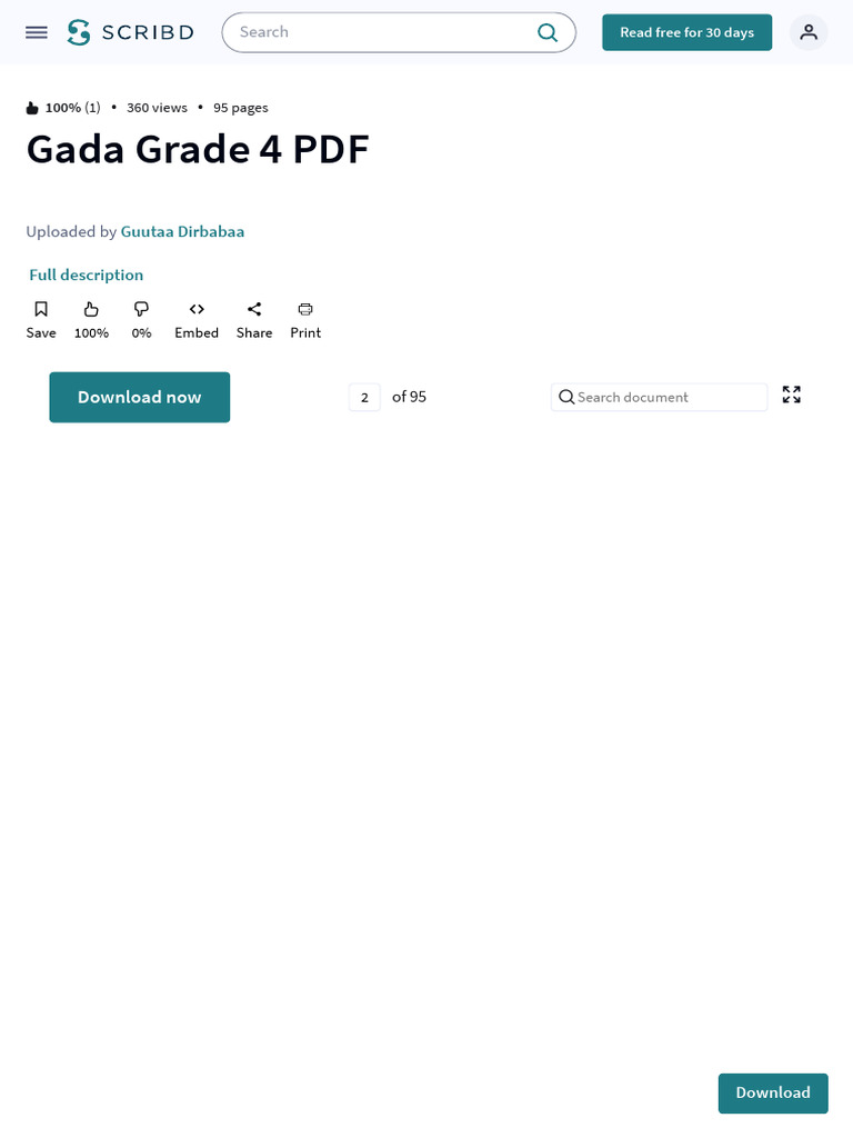 Gada Grade 4 PDF | PDF | Scribd