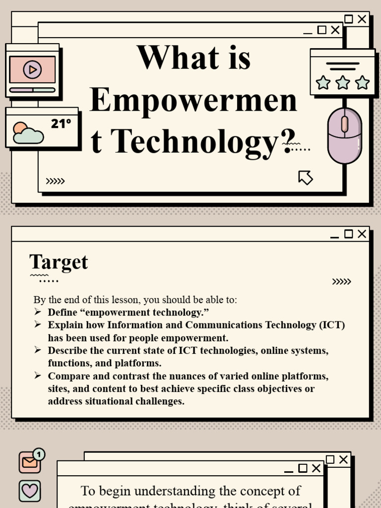 Introduction to Empowerment Technology | PDF | Information ...