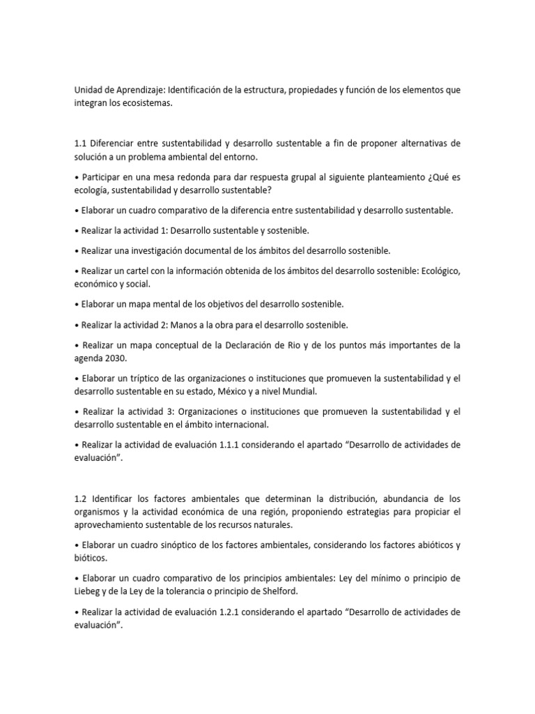 Estrategias para el Desarrollo Sustentable | PDF | Ecosistema ...