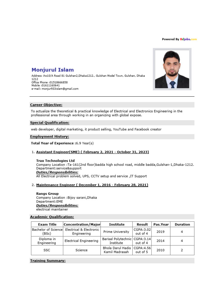 Monjurul Islam | PDF