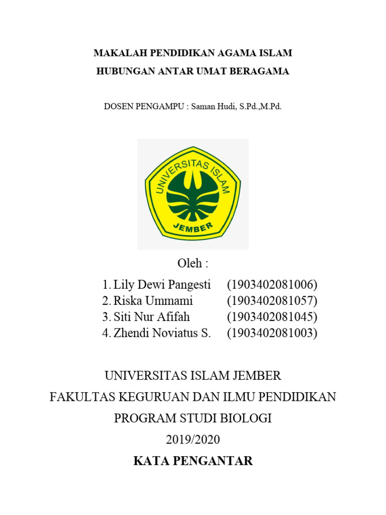 Hub. Antar Umat Beragama 8 | PDF