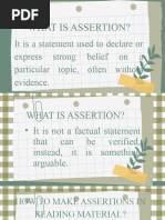 Determine Textual Evidence To Validate Assertions And Counterclaims