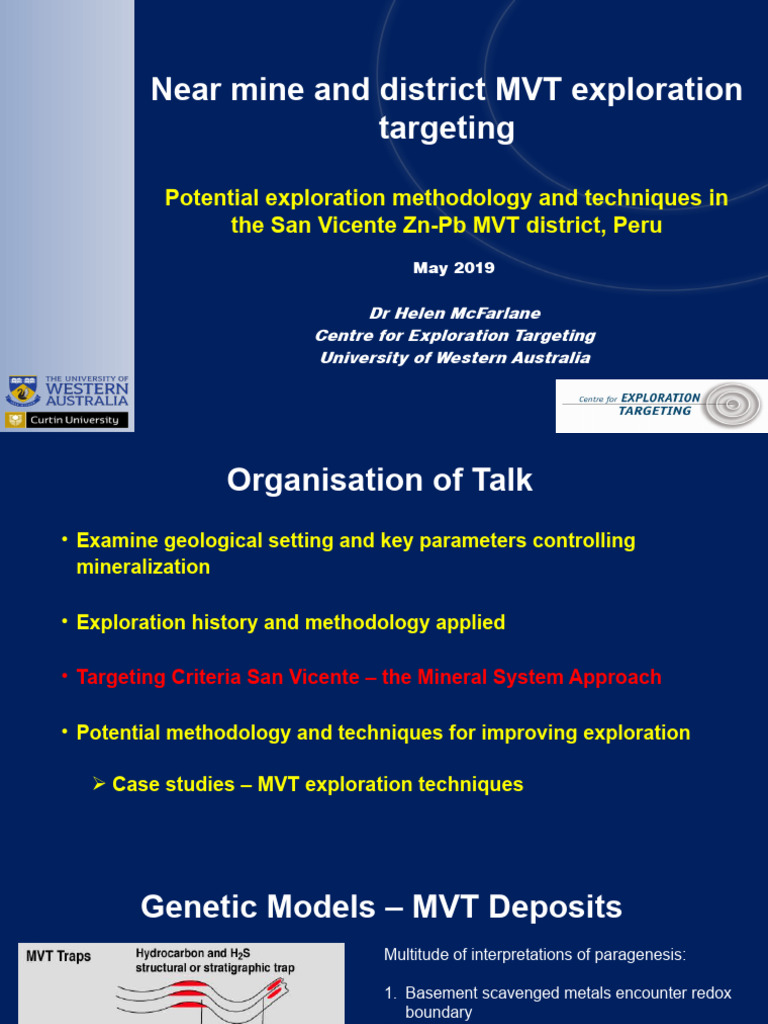 MVT Exploration Targeting - v2 | PDF | Fault (Geology) | Stratigraphy