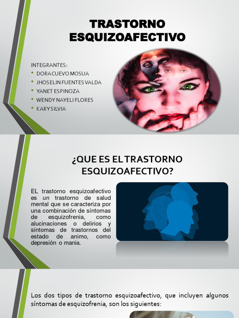 Trastorno esquizoafectivo | PDF | Trastorno depresivo mayor | Trastorno ...