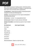 Format of The SIT Report Rev 2024 | PDF | Microsoft Word | Letter Case